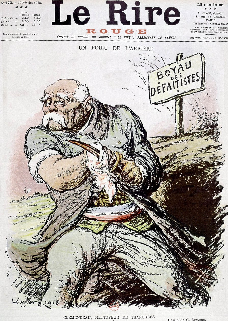 Georges Clemenceau as the Cleaner of the Trenches