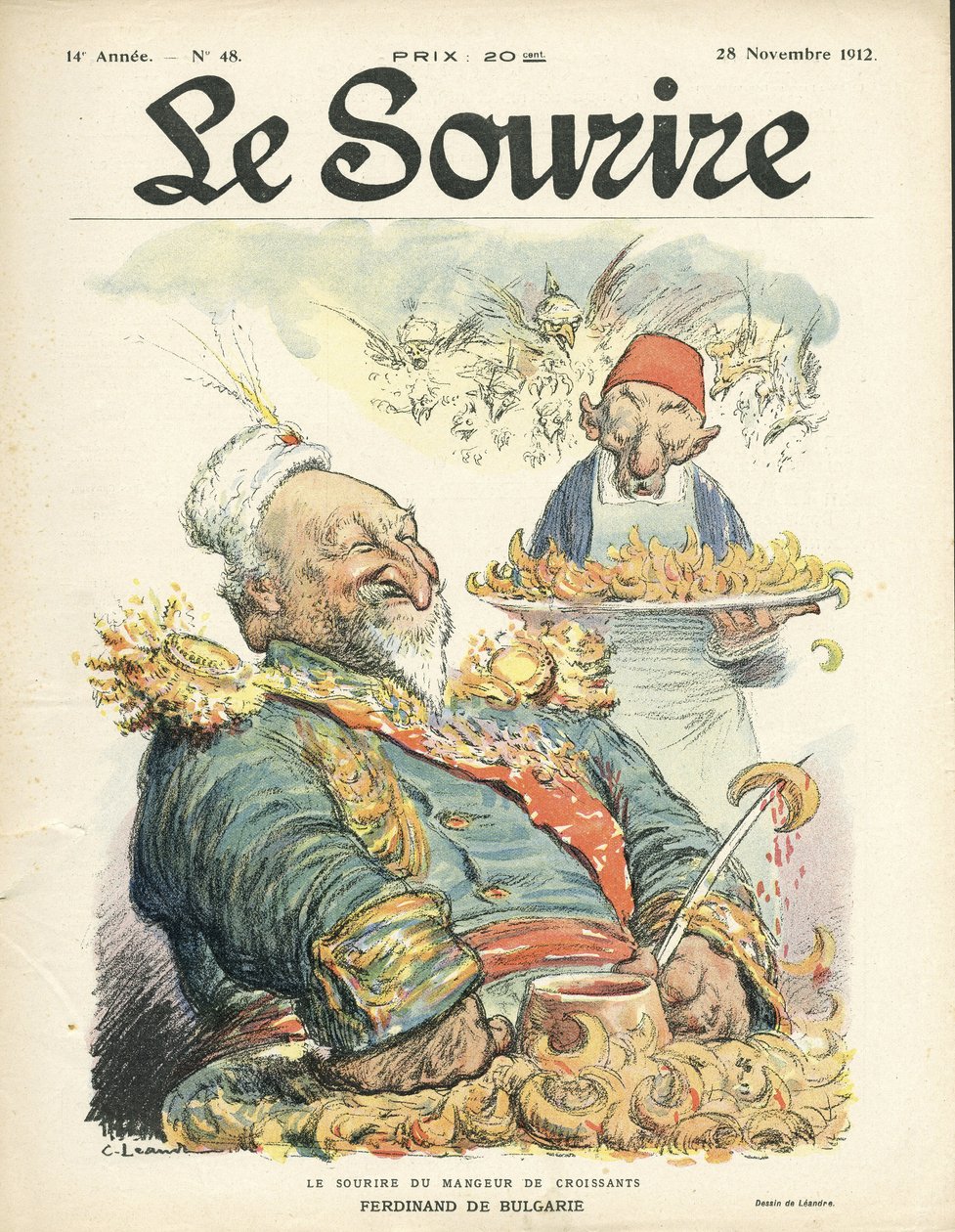 Illustration by Charles Leandre for the Cover of Le Smile, No. 48, 28 ...