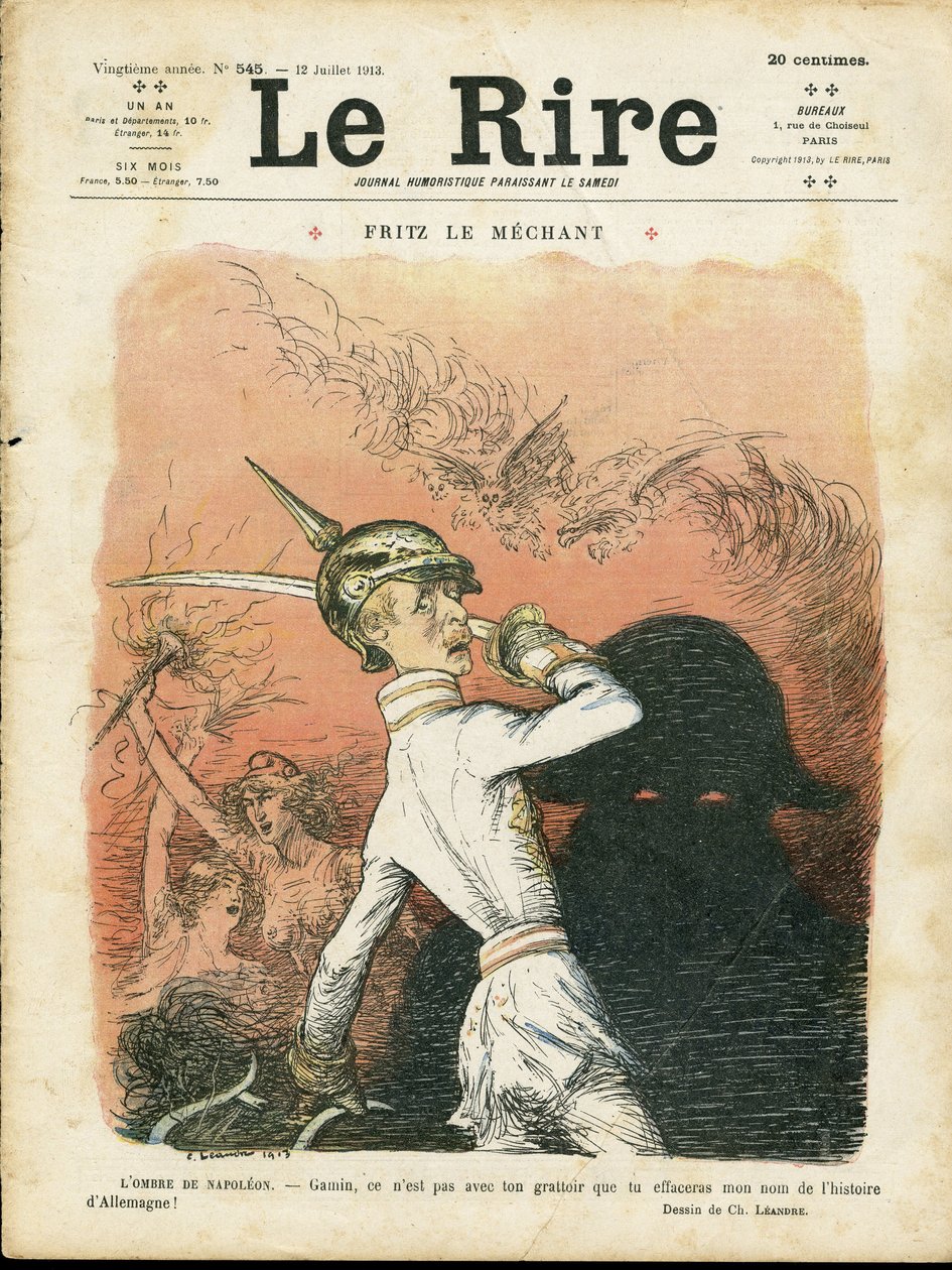 Illustration of Charles Leandre (1862-1934) for the Cover of Le Rire