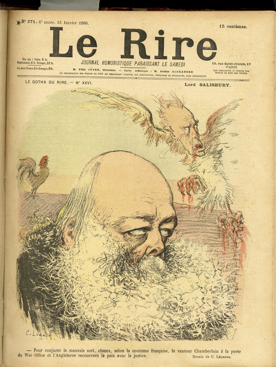 Illustration for the Cover of Le Rire by Charles Leandre