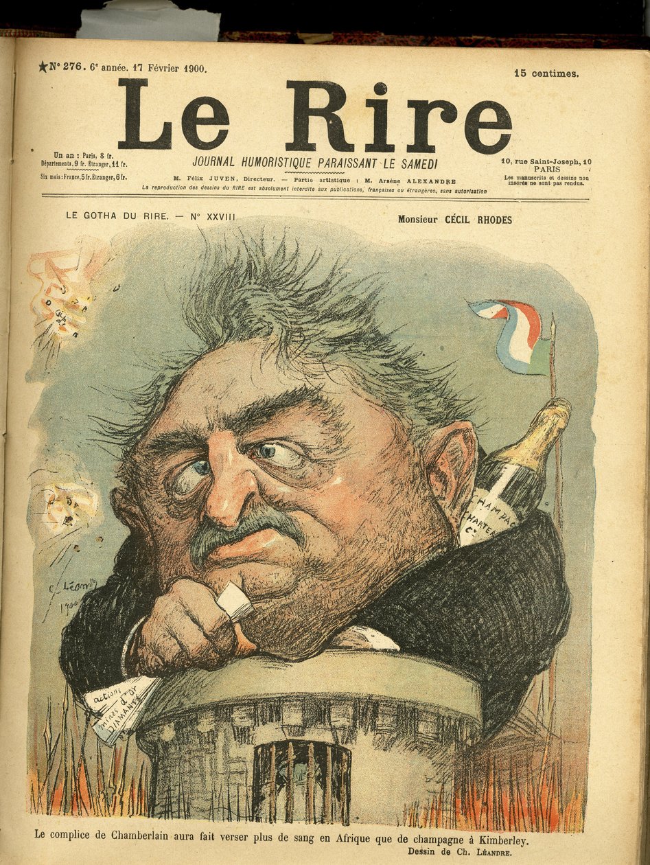 Illustration of Charles Leandre for the Cover of Le Rire