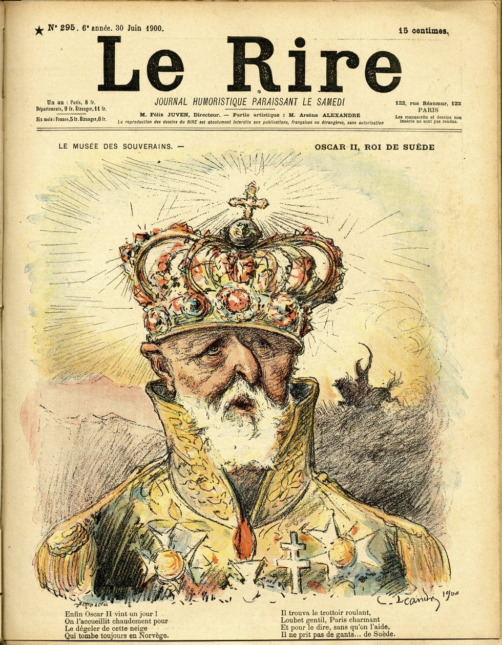 Illustration of Charles Leandre for the Cover of Le Rire