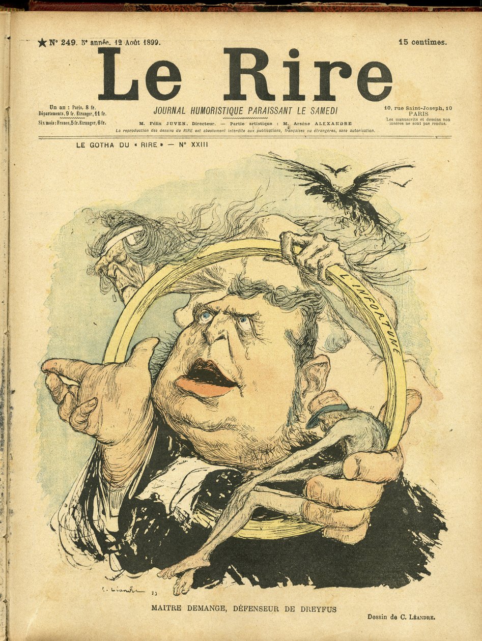 Illustration of Charles Leandre (1862-1934) for the Cover of Le Rire