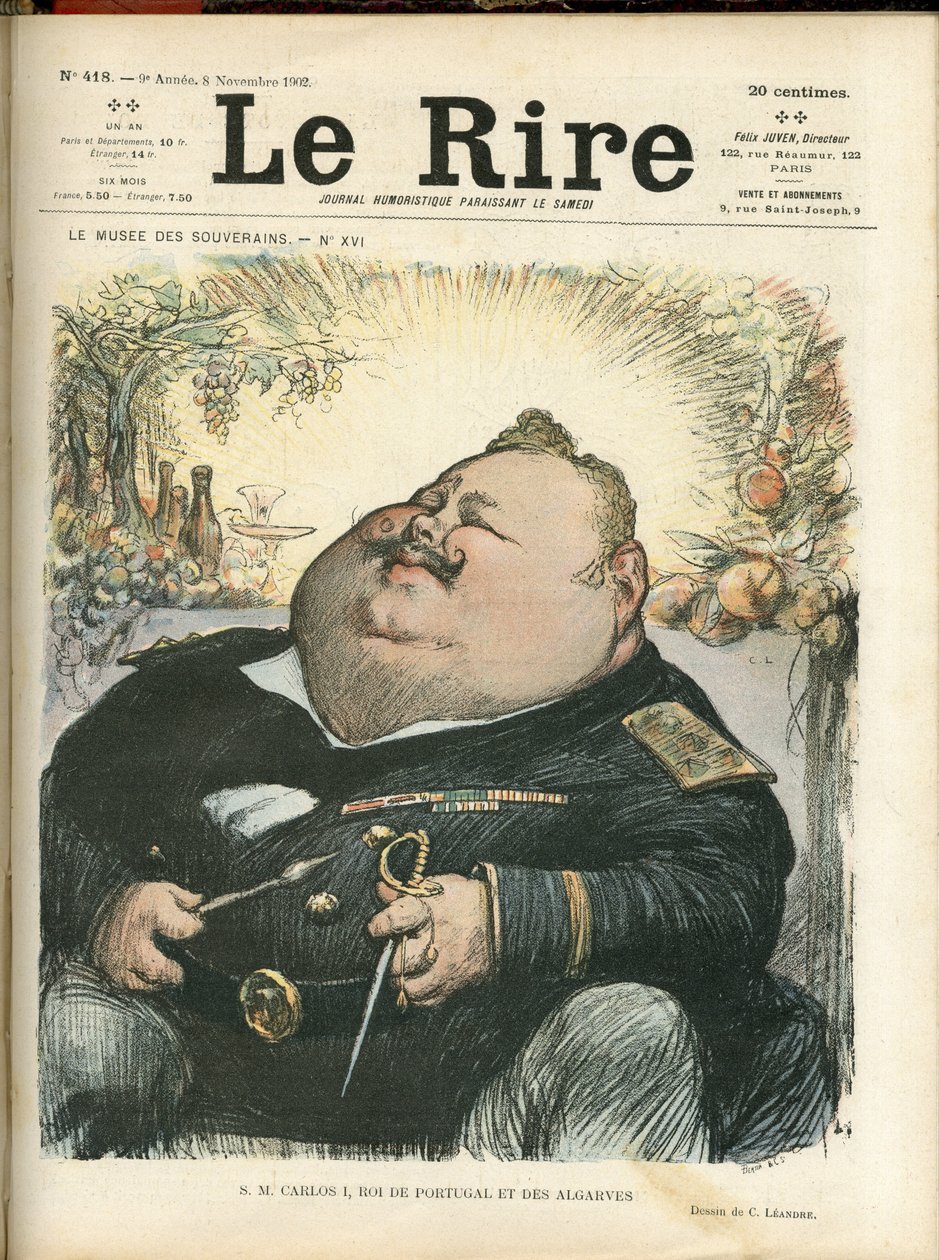 Illustration of Charles Leandre for the Cover of Le Rire, No. 418