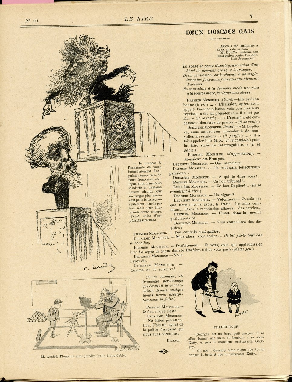 Illustration of Charles Leandre in Le Rire