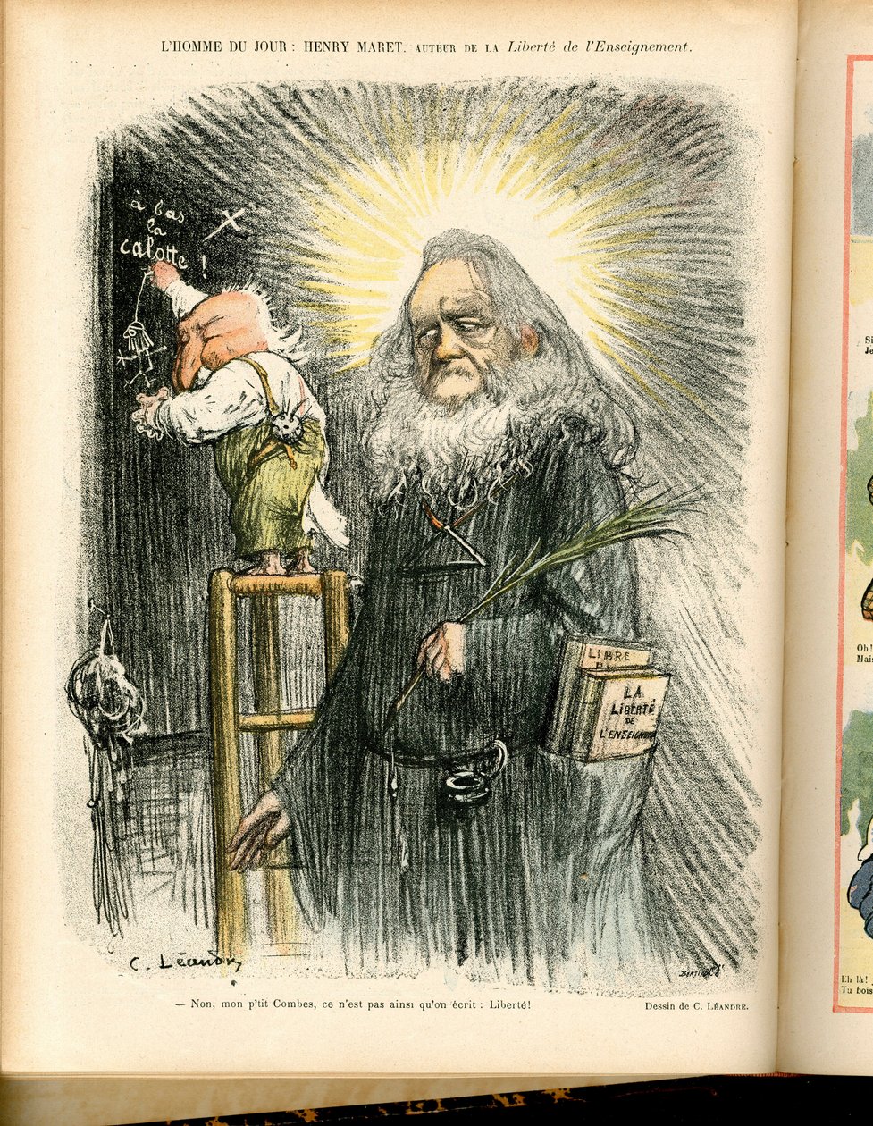 Illustration of Charles Leandre in Le Rire, no. 67