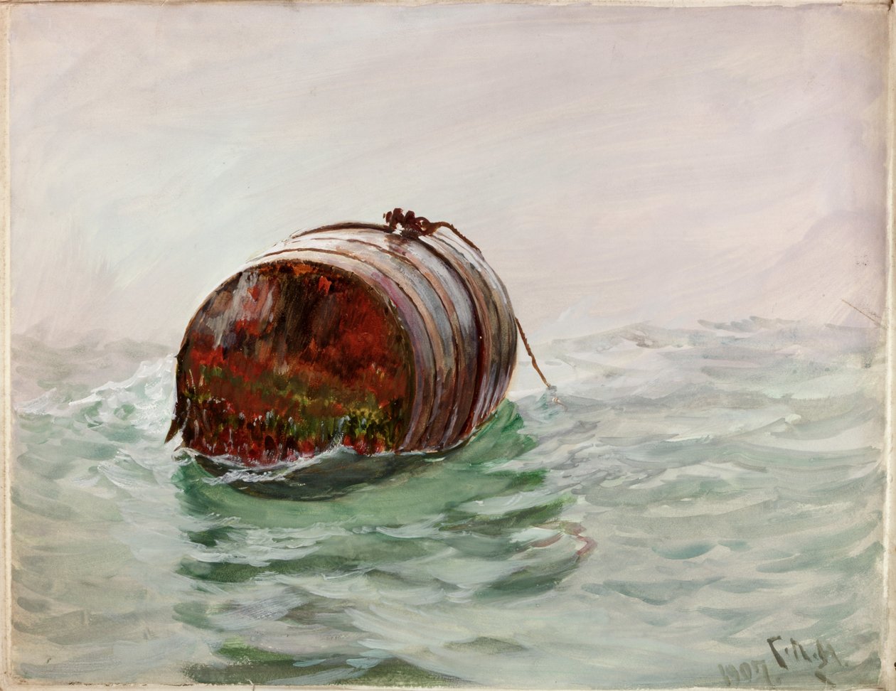 Buoy by Charles Napier Hemy: High-quality fine art print