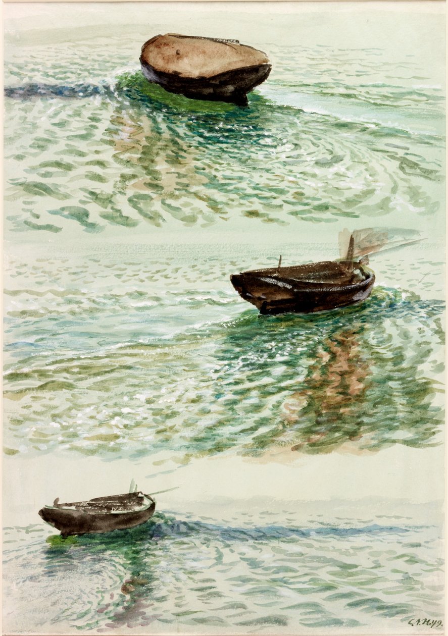 Three Dinghies by Charles Napier Hemy: Buy fine art print