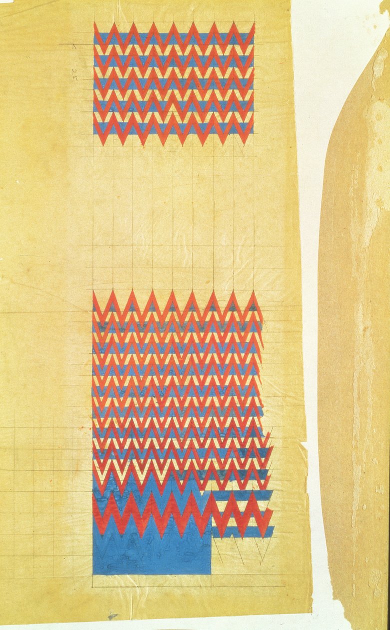 Fabric design by Charles Rennie Mackintosh: Fine art print