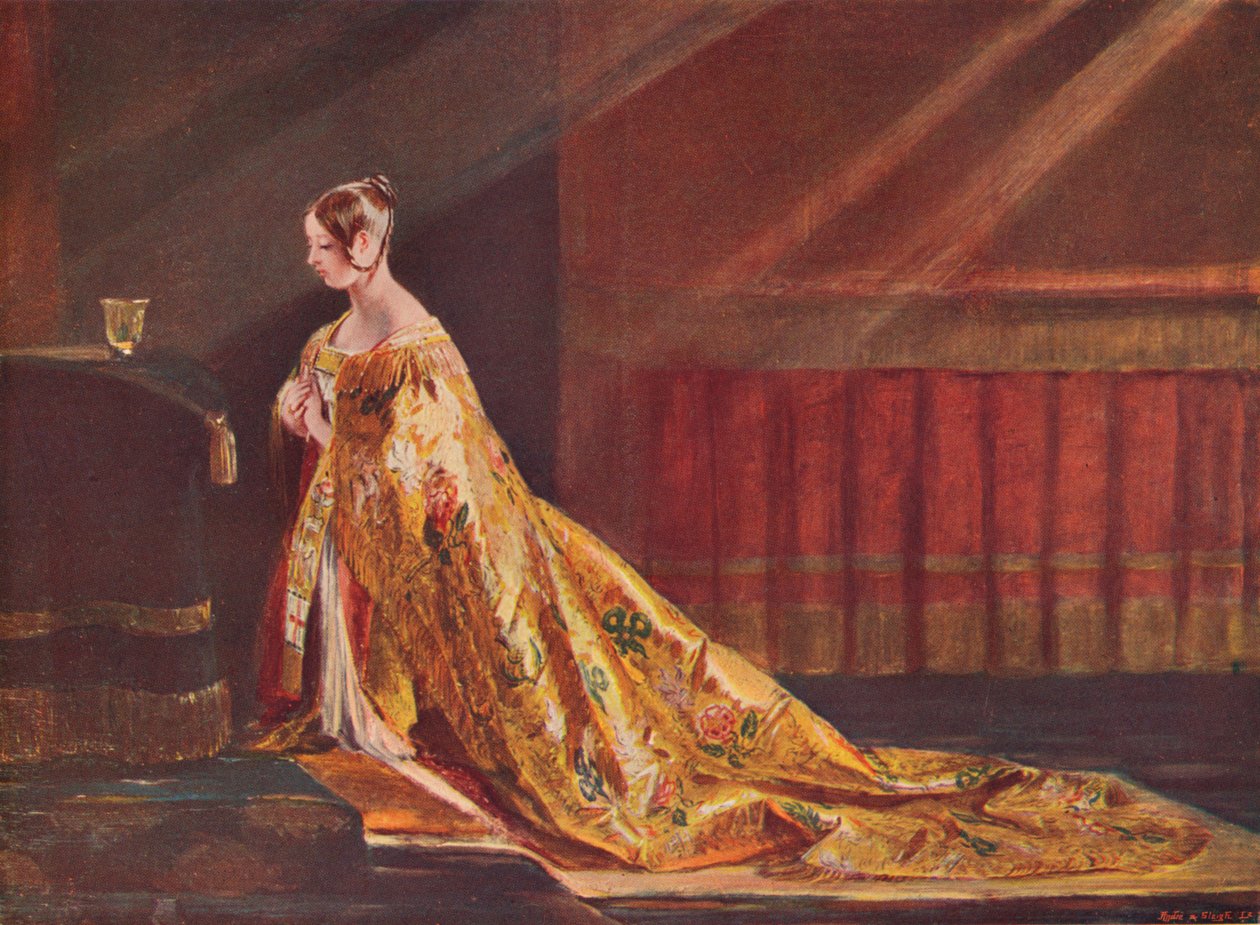 Queen Victoria in the Coronation robes, 1838, 1906