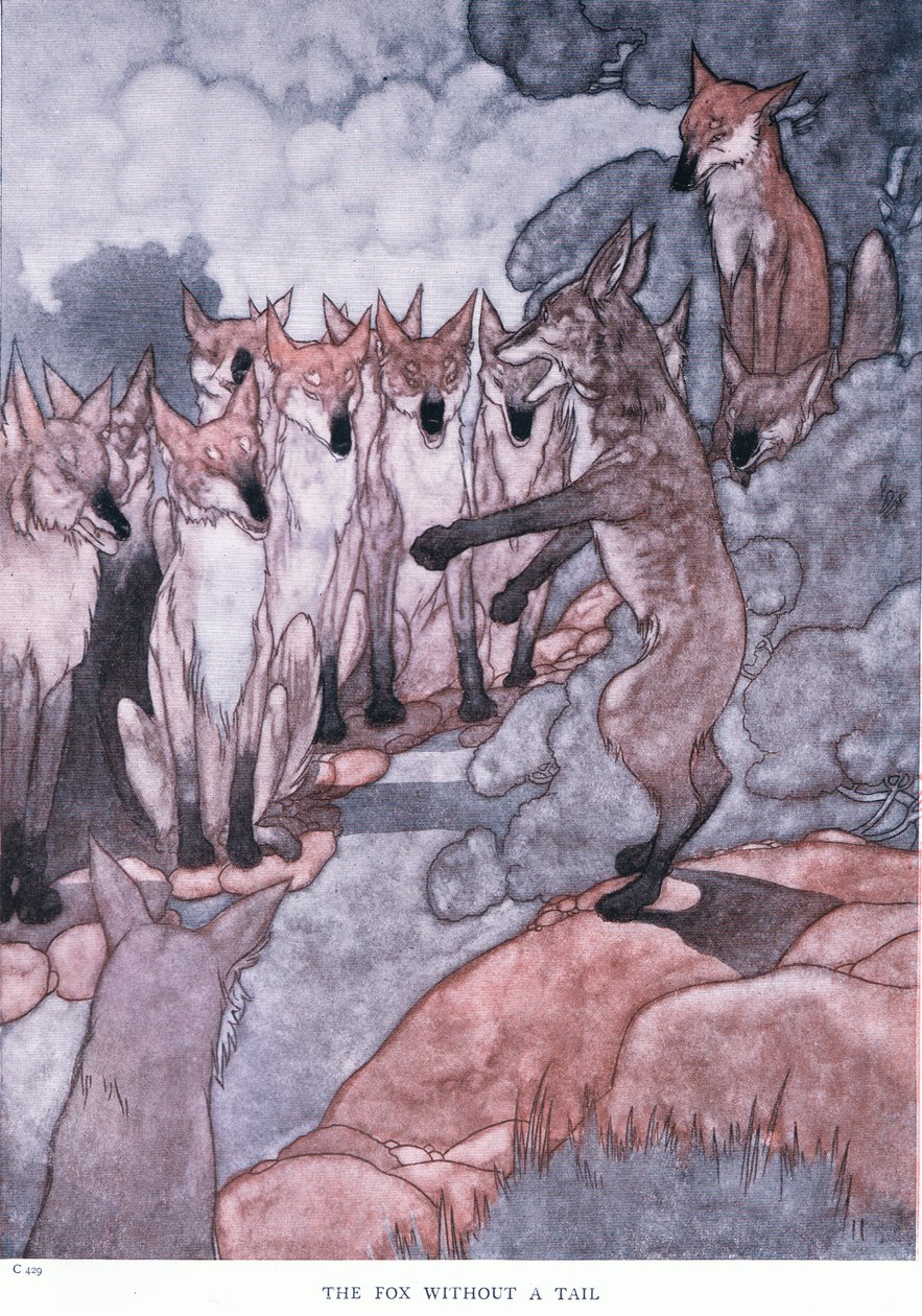 The fox without a tail by Charles Robinson: Fine art print