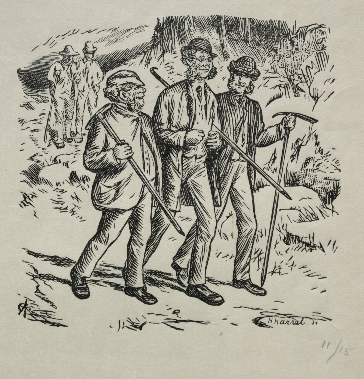 The Three Names by Charles Samuel Keene: Fine art print