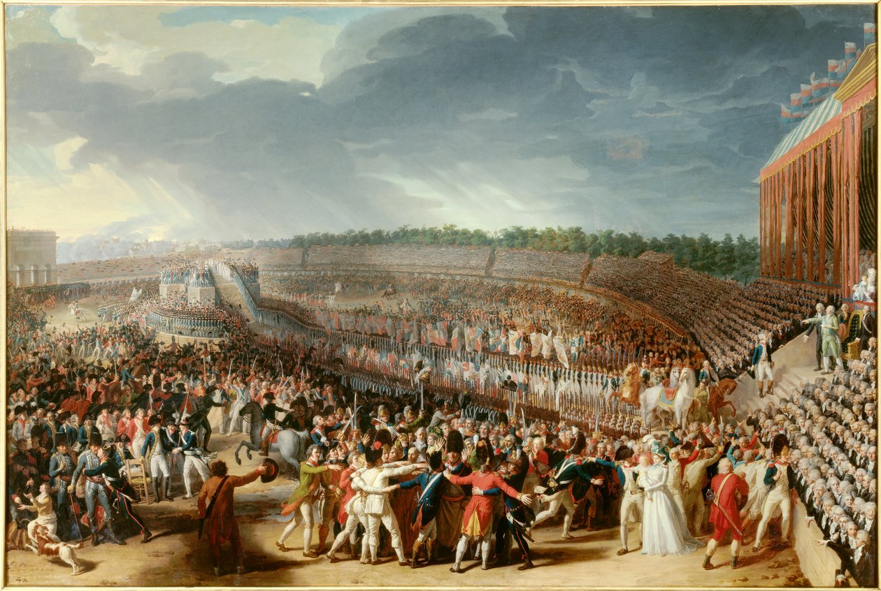 French Revolution: the fete of the Federation on 14 July 1790 at the ...