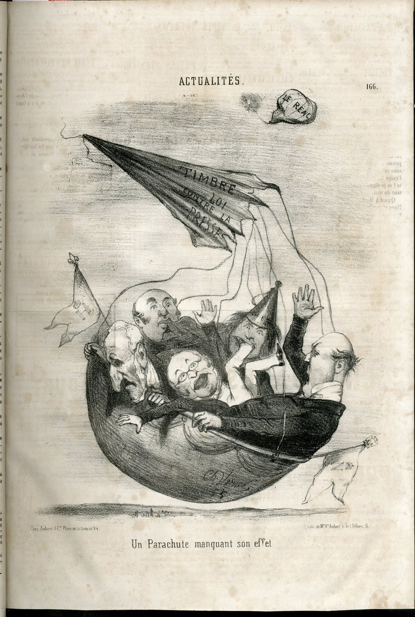 Illustration in Le Charivari by Charles Vernier