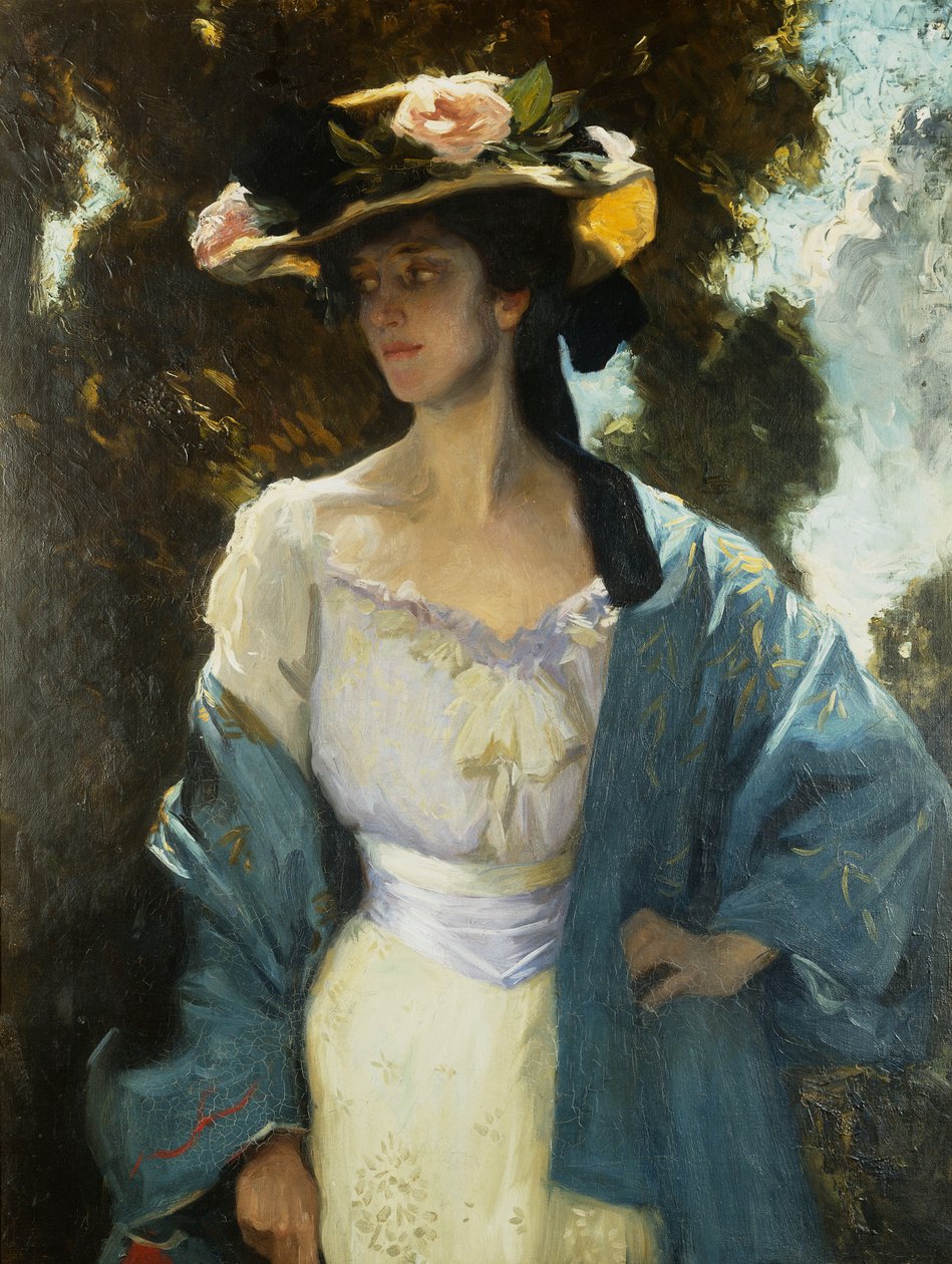Portrait of Frances Josephine Furse, the Artist's Sister-In-Law Wearing ...