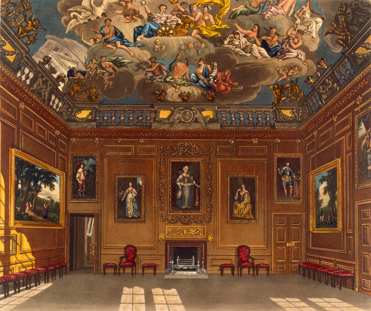 The Queen's Audience Chamber, Windsor Castle by Charles Wild