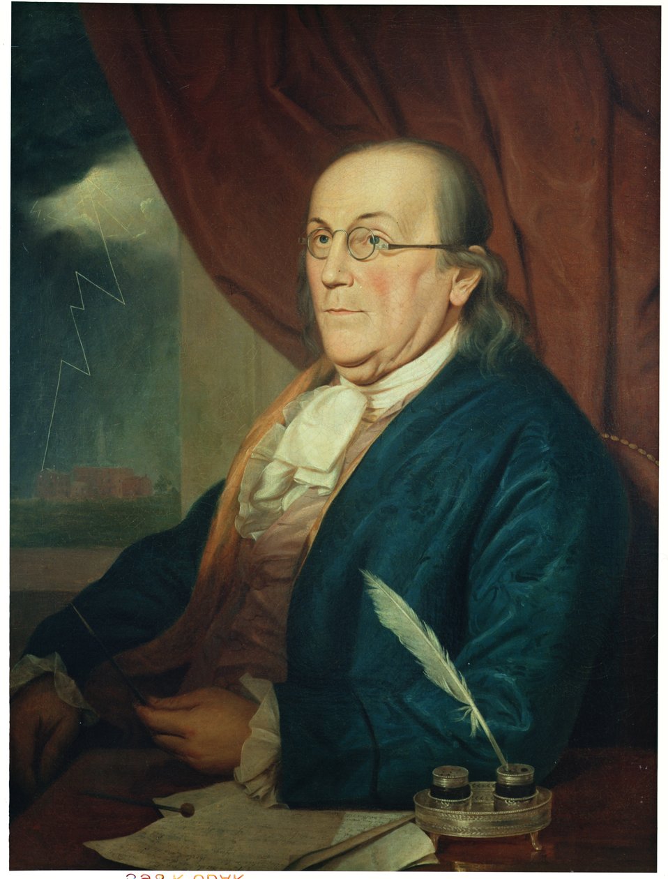 Portrait of Benjamin Franklin by Charles Willson Peale