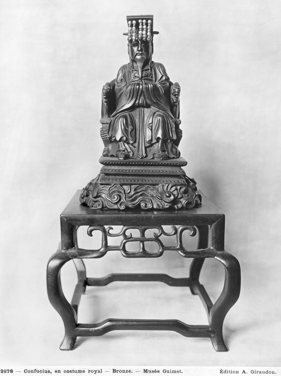 Statuette of Confucius as a Mandarin, Qing Dynasty