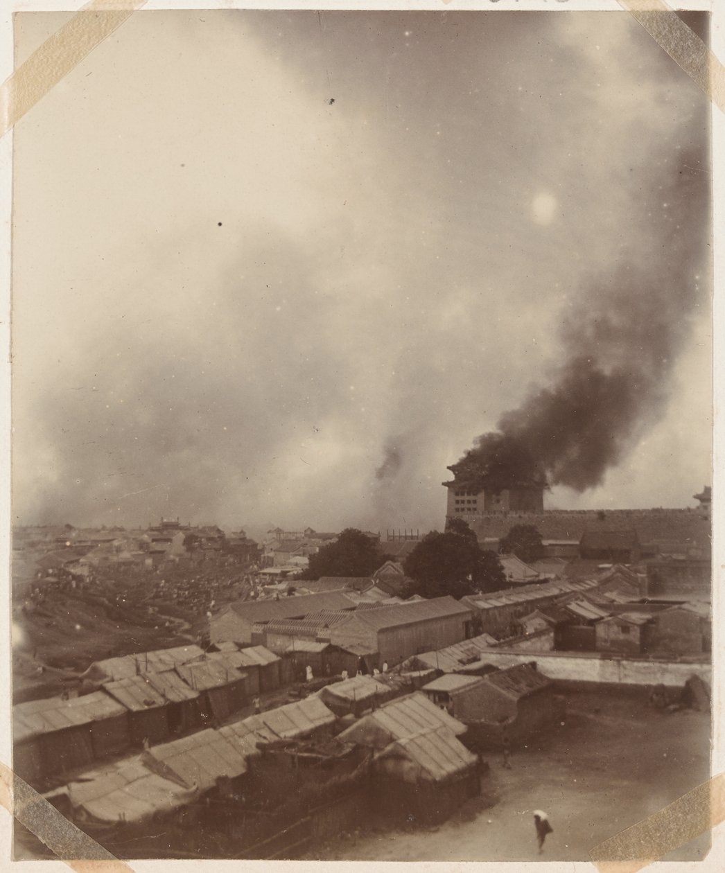 A Great Fire at the Main Gate of Peking