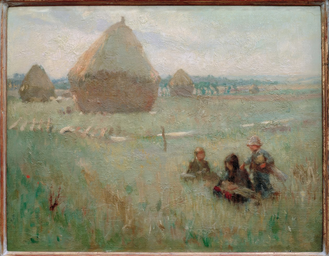 In the Hayfield by Christabel A. Cockerell: Fine art print