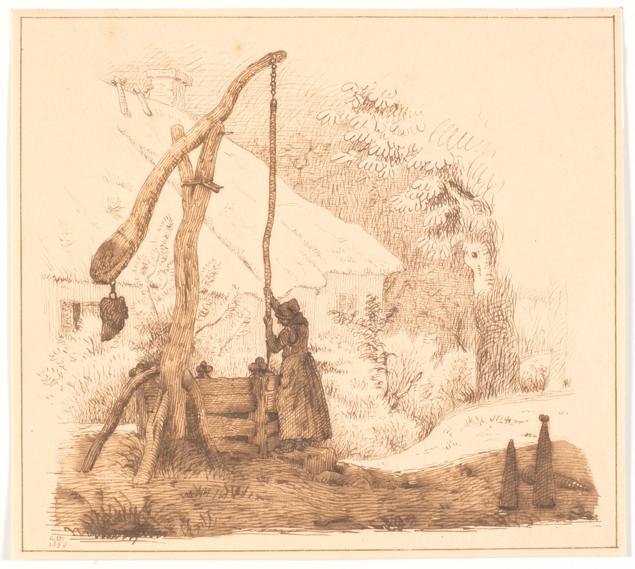 Woman at a Well by Christen Dalsgaard: Buy fine art print