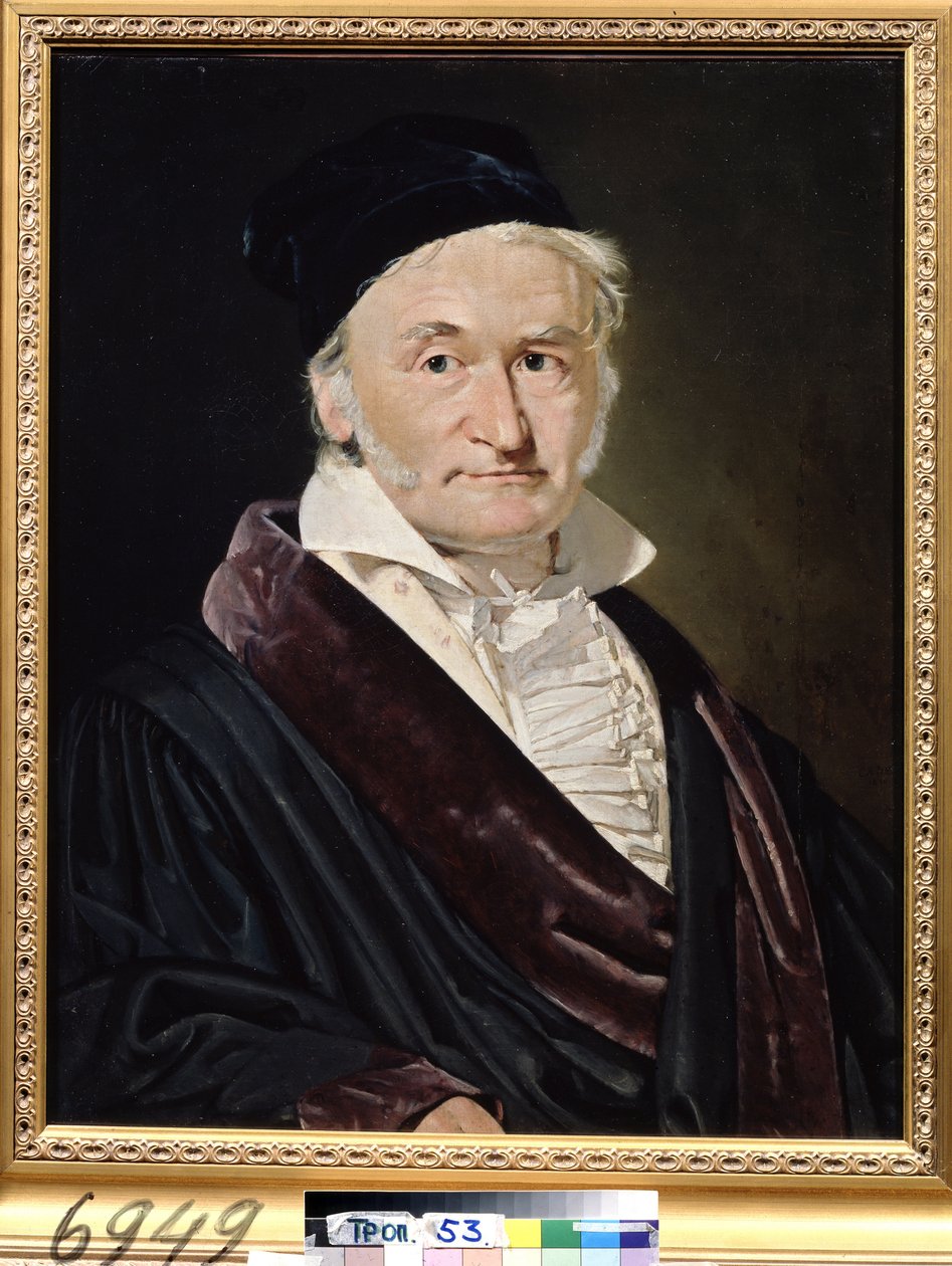 Portrait of the Mathematician, Astronomer and Physicist Carl Friedrich ...