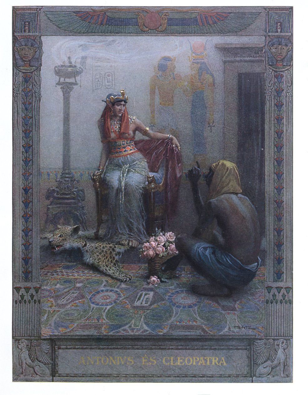 Cleopatra, scene from 'Anthony and Cleopatra' by William Shakespeare