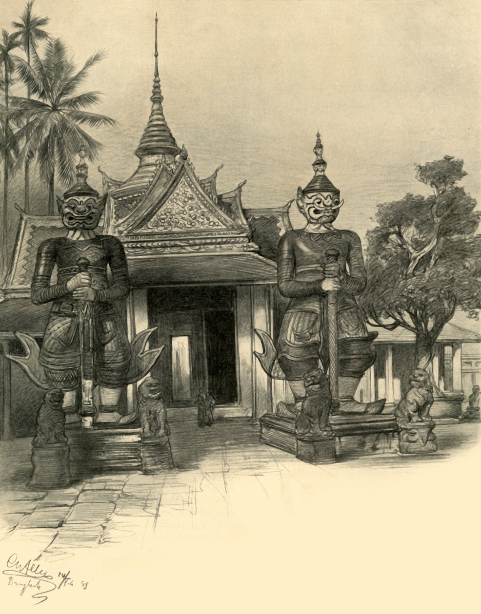 Bangkok, Siam, 1898 by Christian Wilhelm Allers