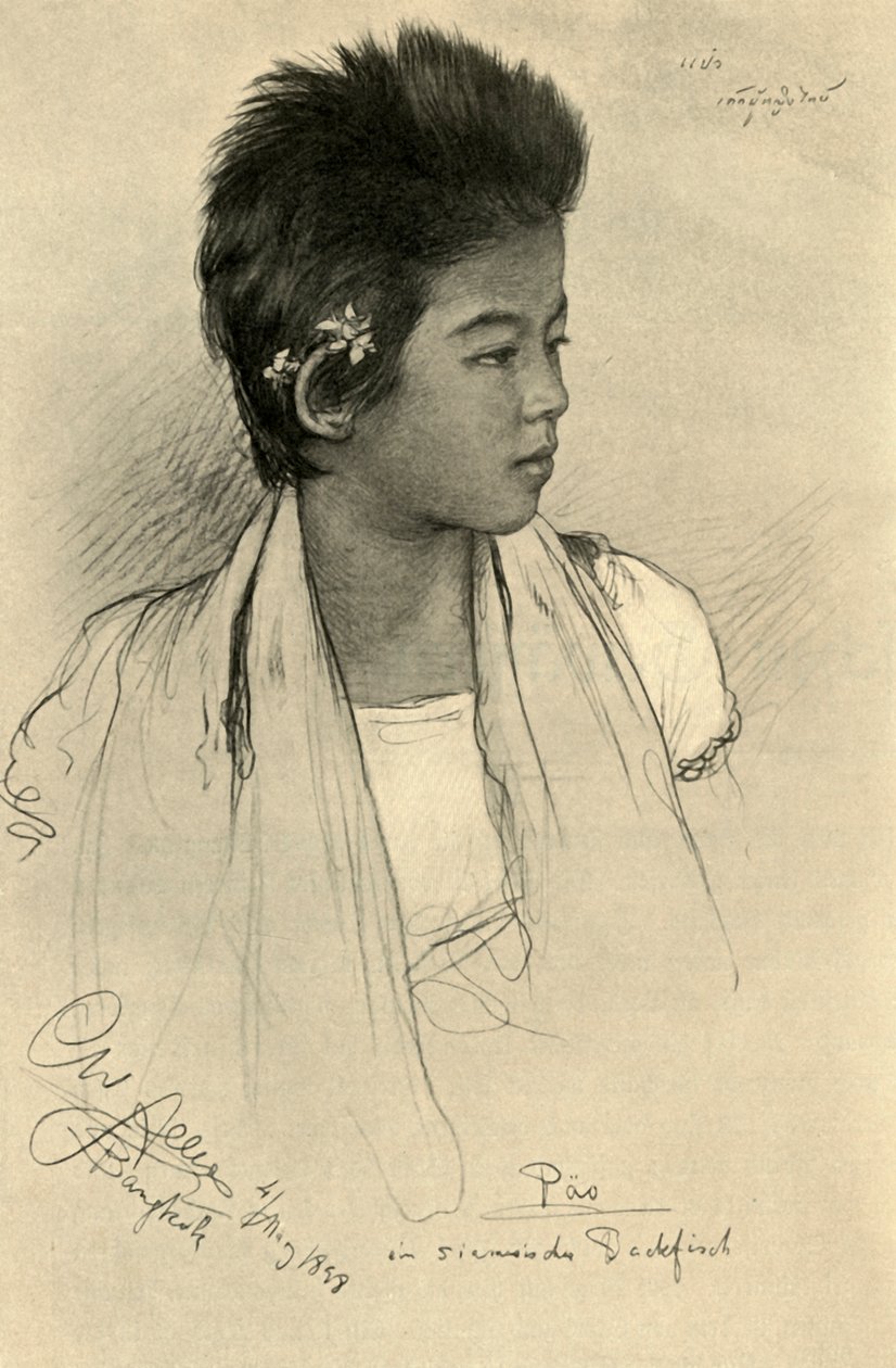 Päo - teenage girl, Bangkok by Christian Wilhelm Allers