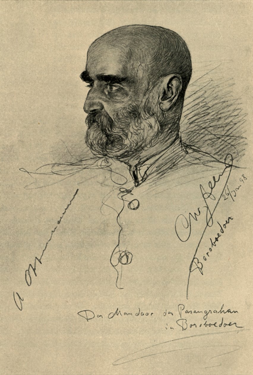 Portrait of a Man, Borobudur Temple, Magelang, Java