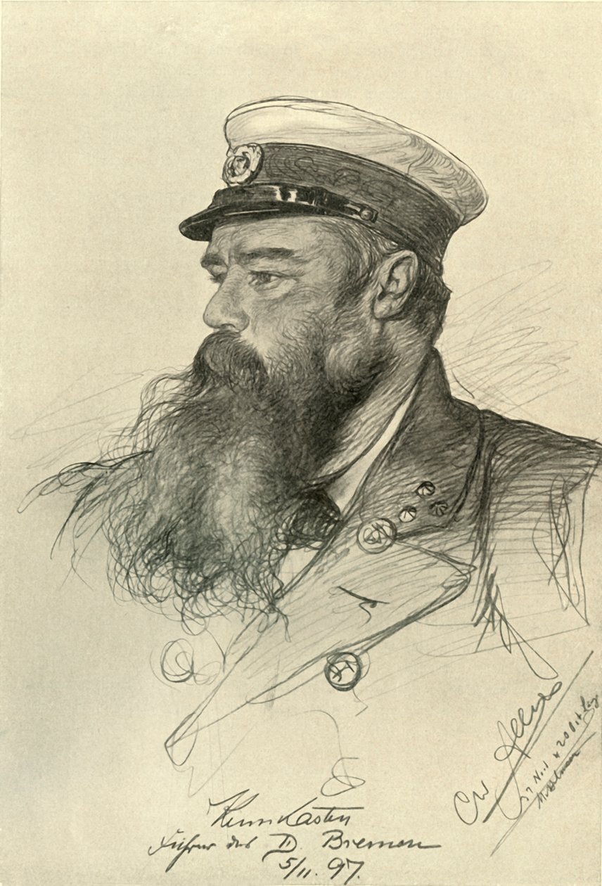The Captain of the 'Bremen' by Christian Wilhelm Allers