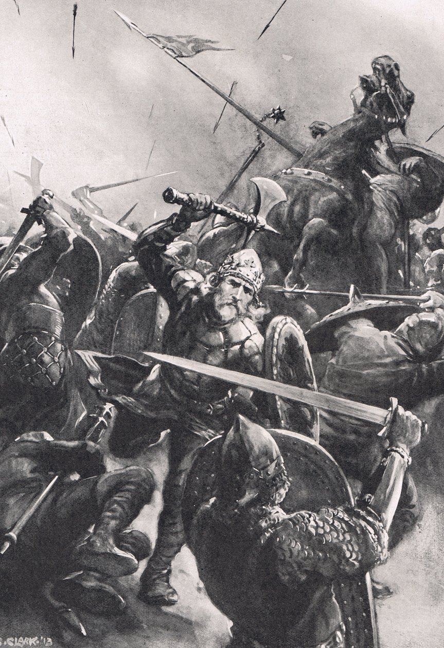 The Battle of Stamford Bridge, illustration from 'British Battles on ...