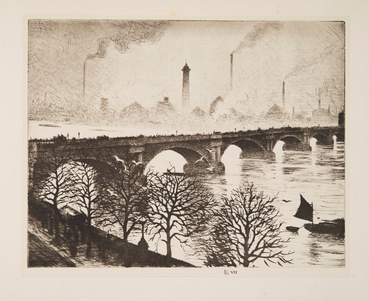 Waterloo Bridge from a Savoy Window