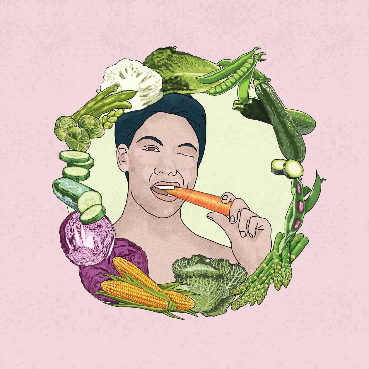 Vegetable intake, 2024 by Claire Huntley: Fine art print