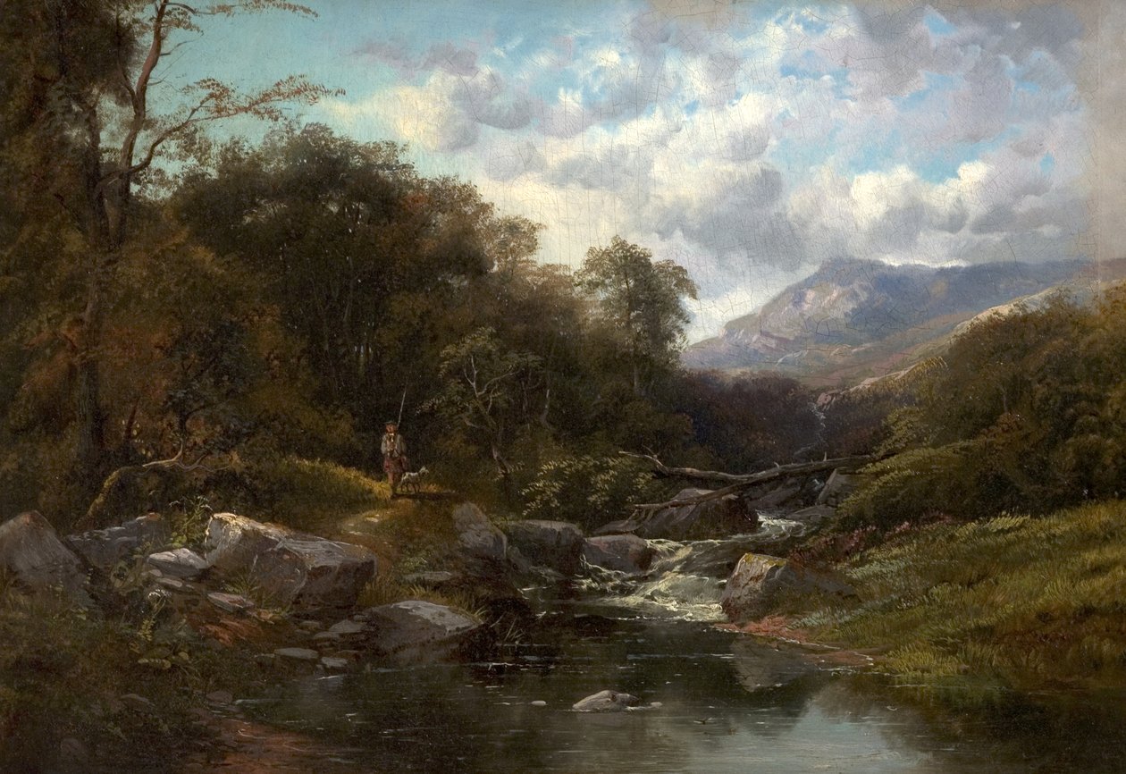 A Mountain Stream by Clarence Roe: Buy fine art print