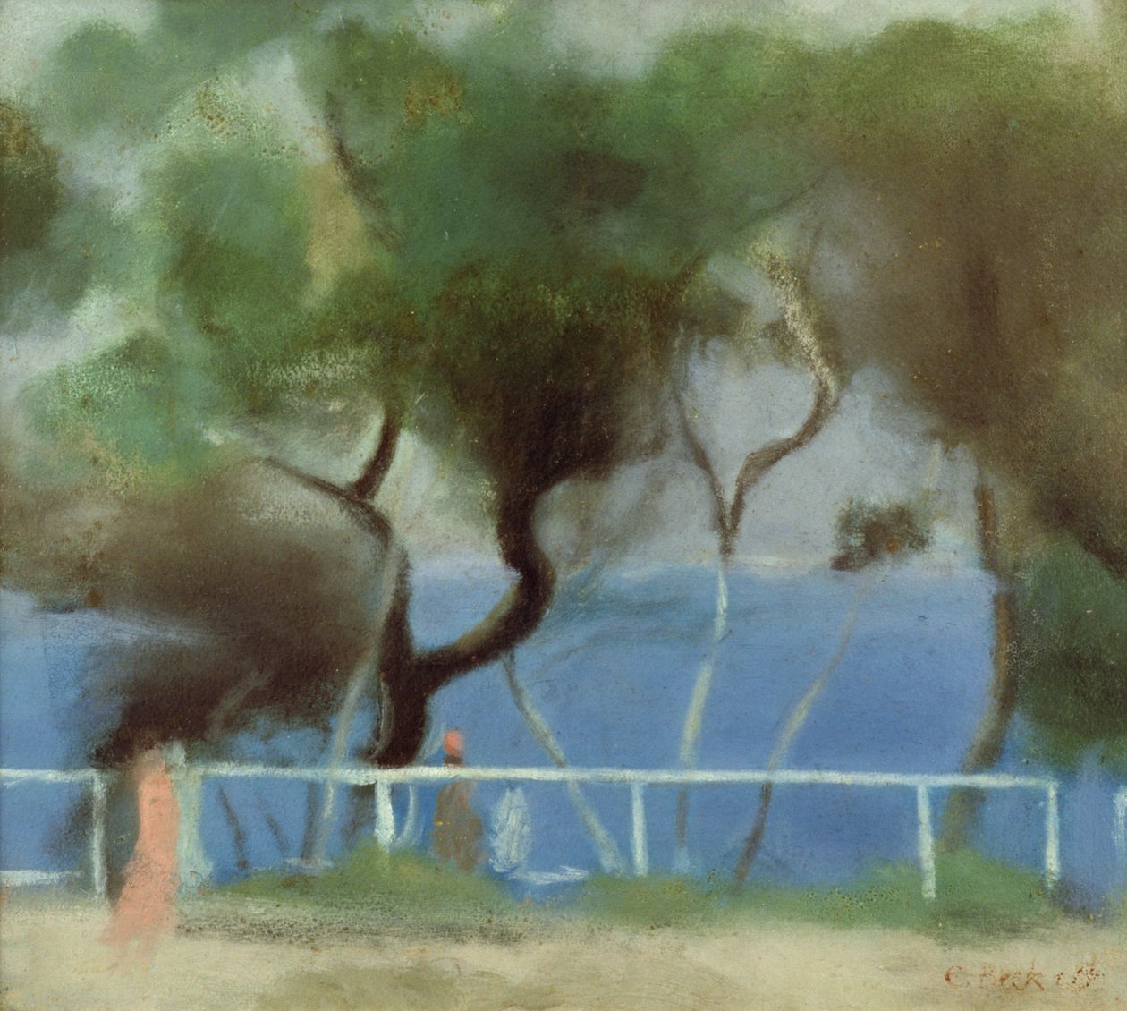 The Blue Sea, Beaumaris by Clarice Beckett: Fine art print