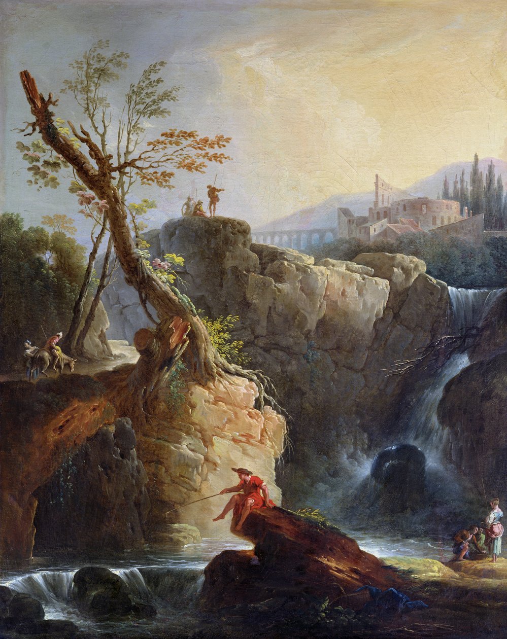 The Waterfall, 1773 by Claude Joseph Vernet: Fine art print
