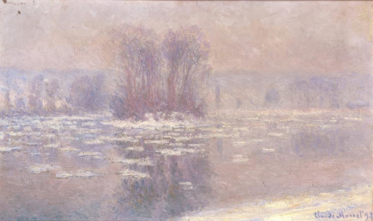 Ice at Bennecourt by Claude Monet: Buy fine art print