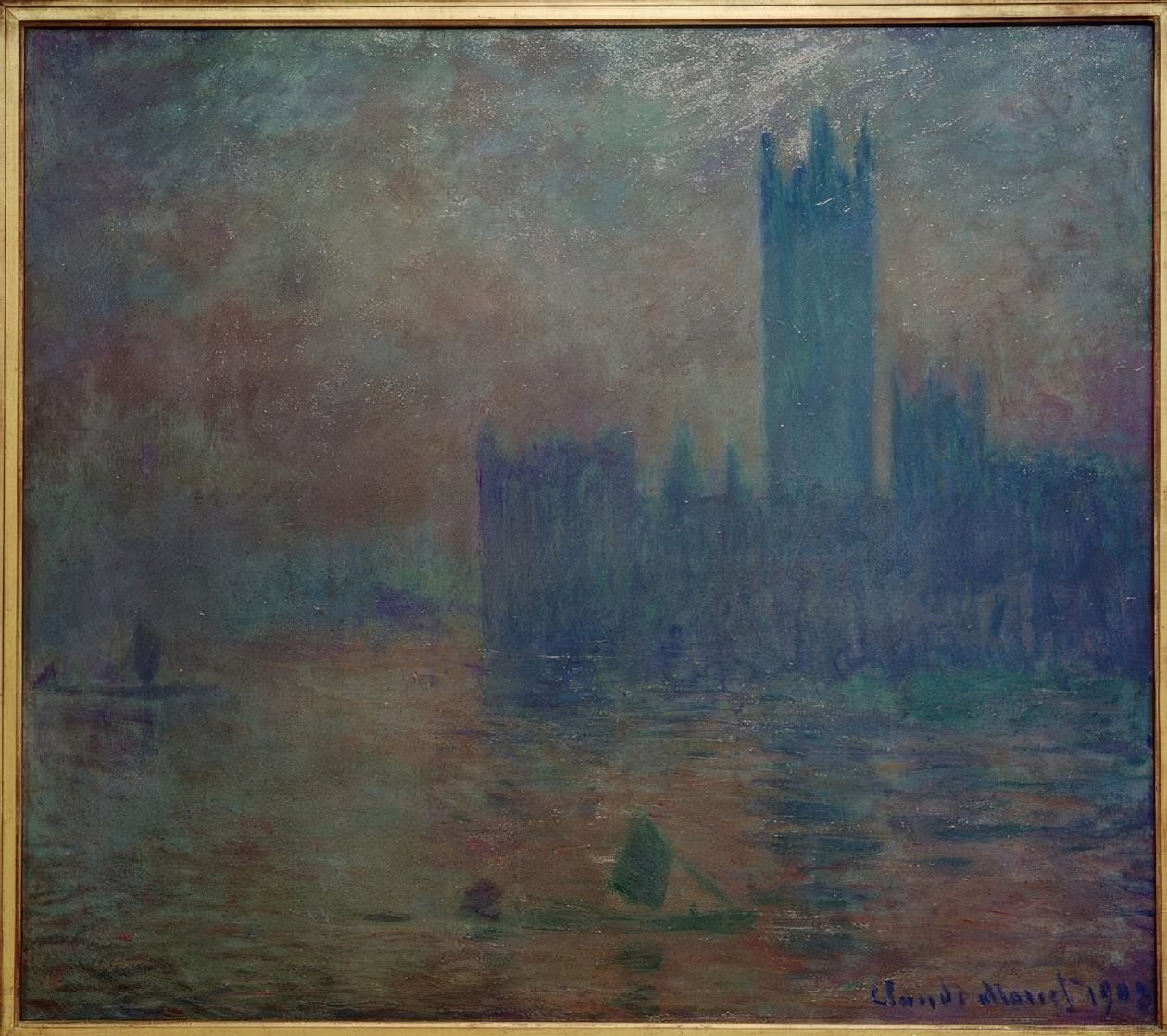The Parliament, Effect of Fog by Claude Monet