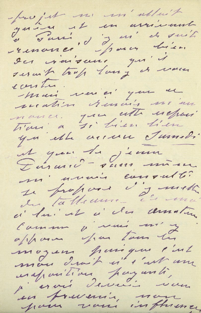 Letter from Claude Monet to Berthe Morisot, 1888