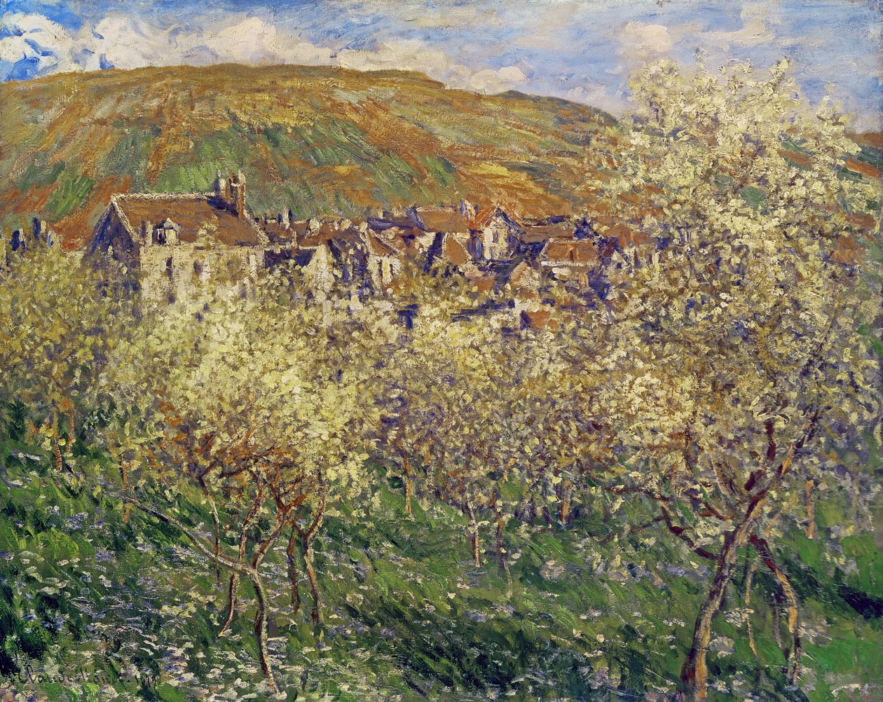 Plum Trees in Blossom by Claude Monet: Buy fine art prints