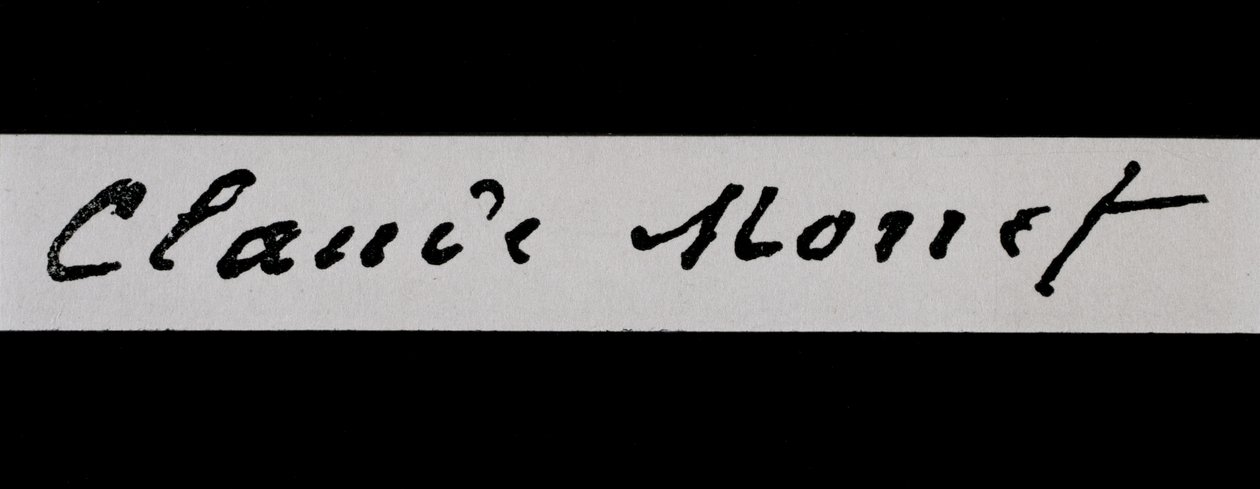 Signature of Claude Monet by Claude Monet: Fine art print