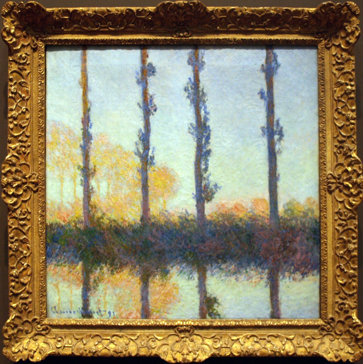 The Four Trees by Claude Monet: Premium art reproduction