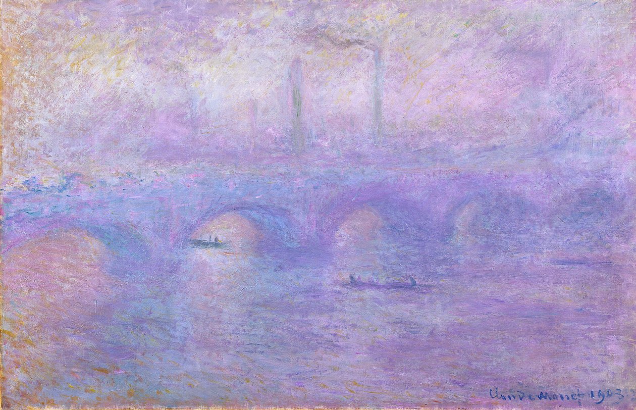 Waterloo Bridge in Fog by Claude Monet: Buy fine art print