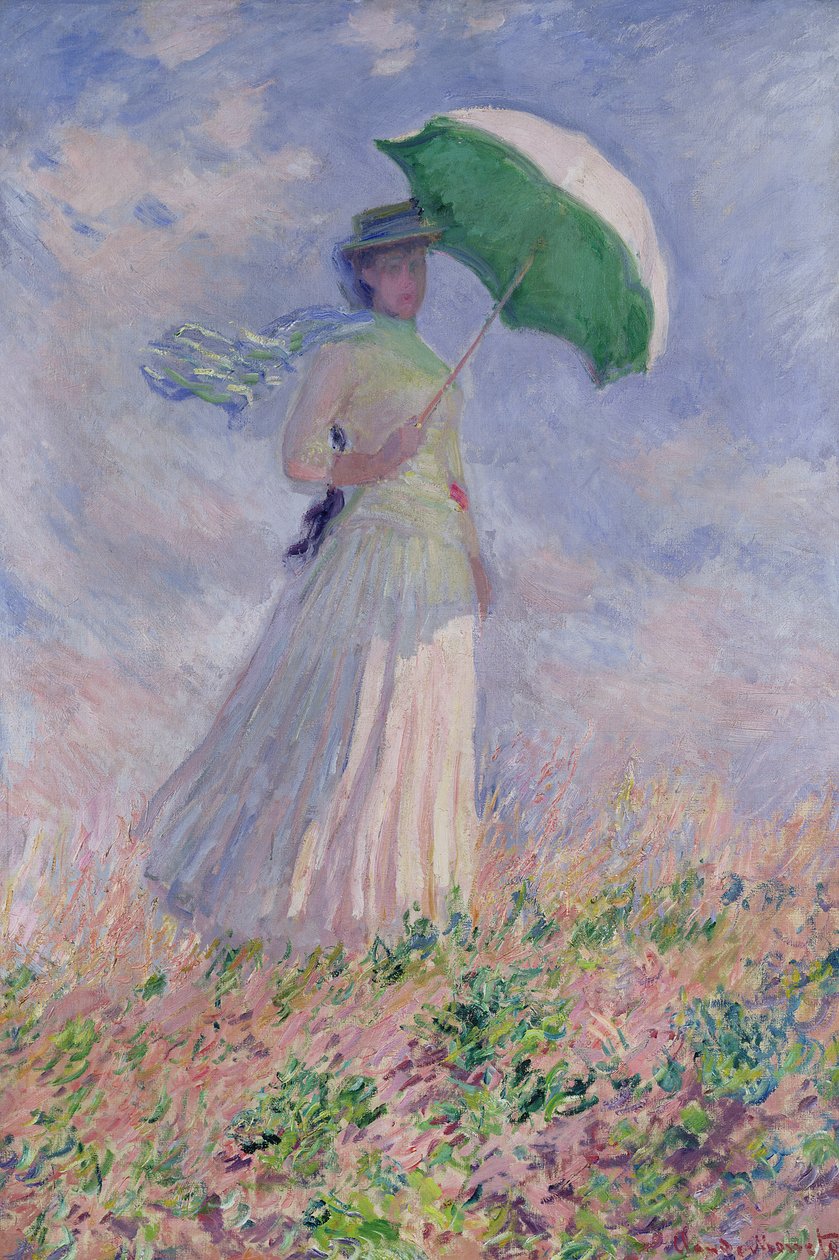 Woman with a Parasol turned to the Right (1886)