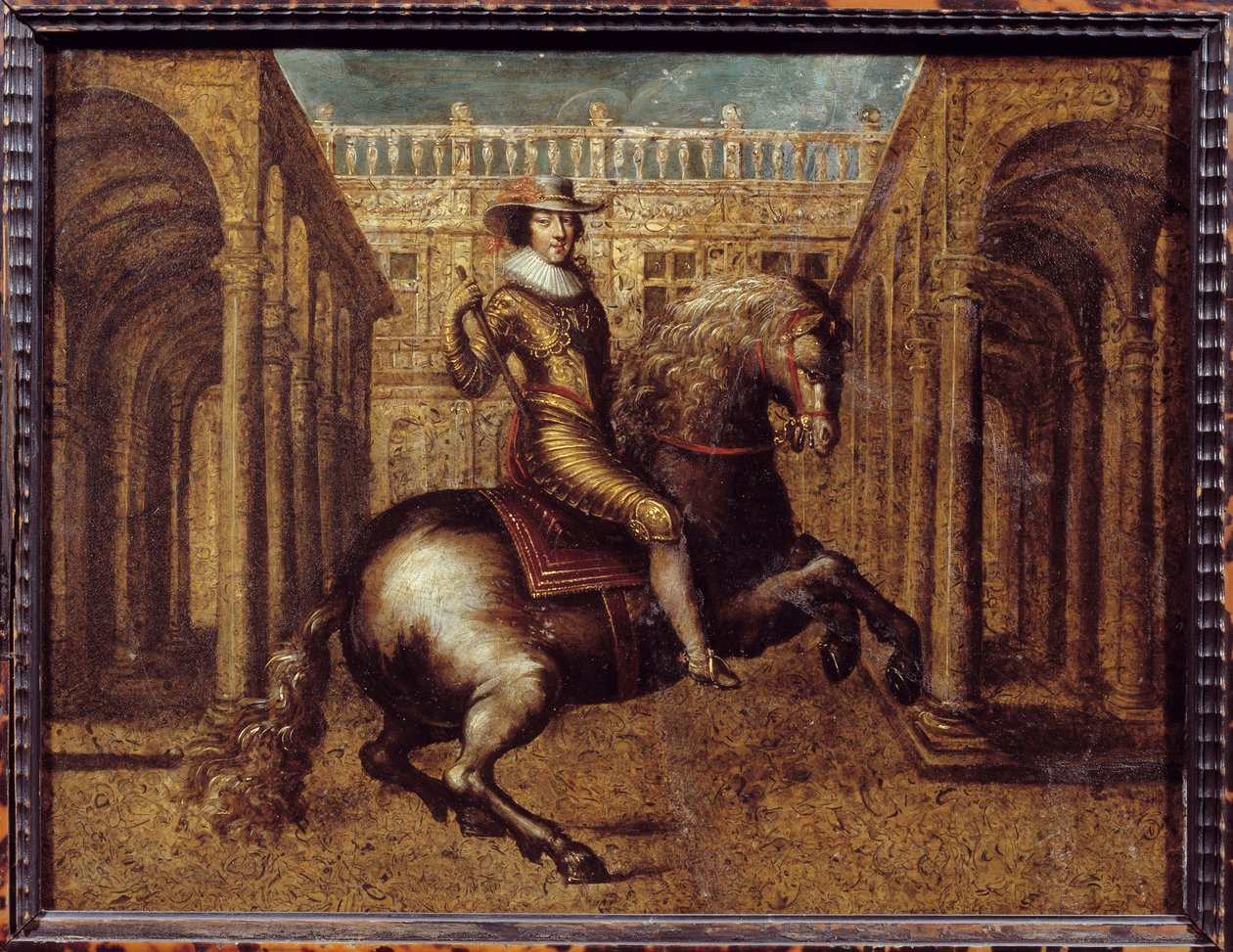 Equestrian portrait of Gaston d'Orleans by Claude Deruet