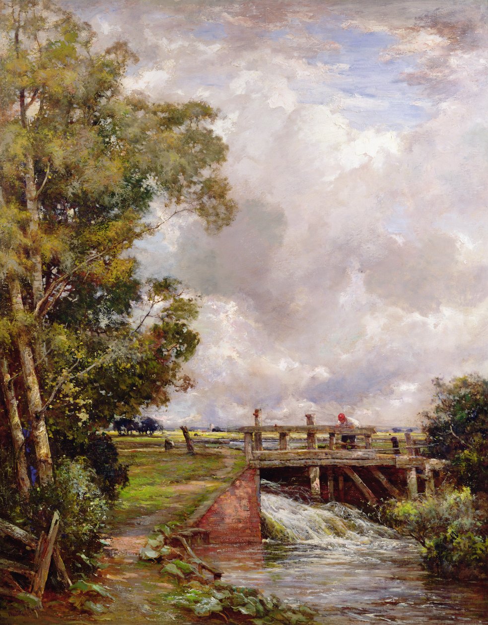 The Sluice by Claude Hayes: Highest-quality art reproduction