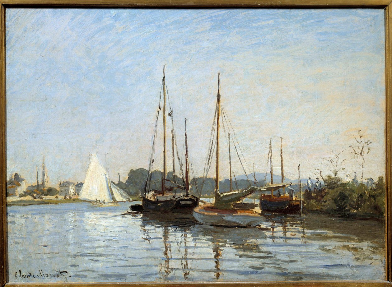Pleasure boats at Argenteuil by Claude Monet