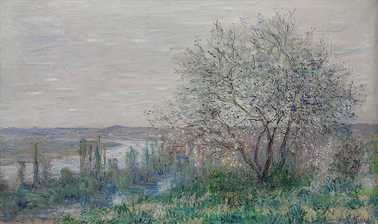 Spring Mood at Vétheuil. 1880 by Claude Monet