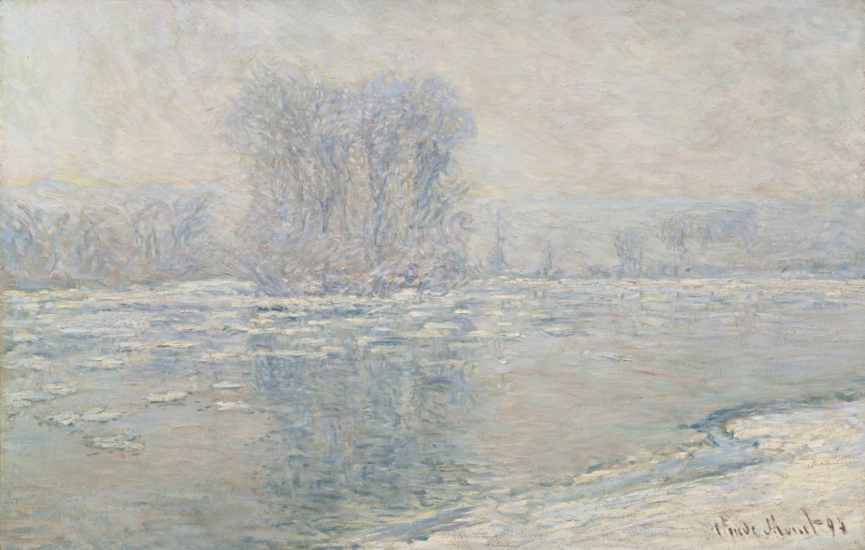 Ice, white effect by Claude Monet: Buy fine art print